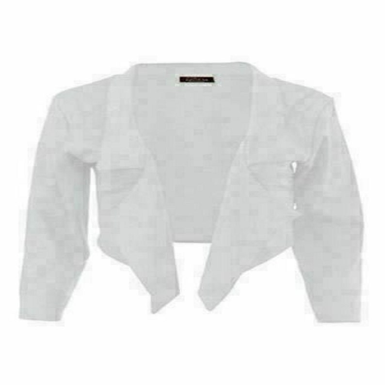 Cropped Style Waterfall Blazer Jacket Coat Top Ladies&women - Etsy