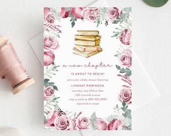 Book Invitation A New Chapter is About to Begin Storybook | Etsy