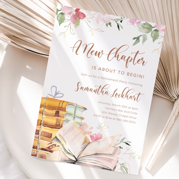 Book Invitation - Etsy