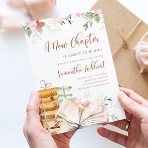Book Invitation, A New Chapter is About to Begin, Storybook Baby Shower ...