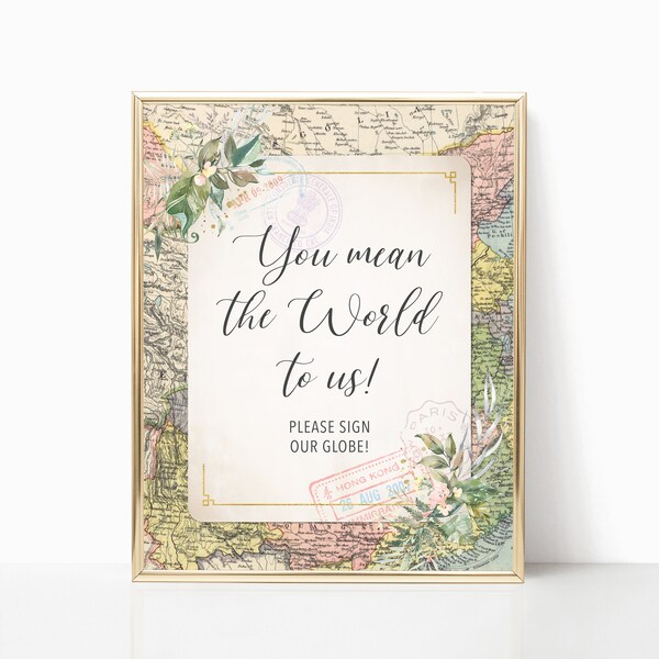 Globe Guestbook - Etsy