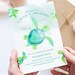 Turtle Birthday Party Invitation Template Digital Download, Green and ...