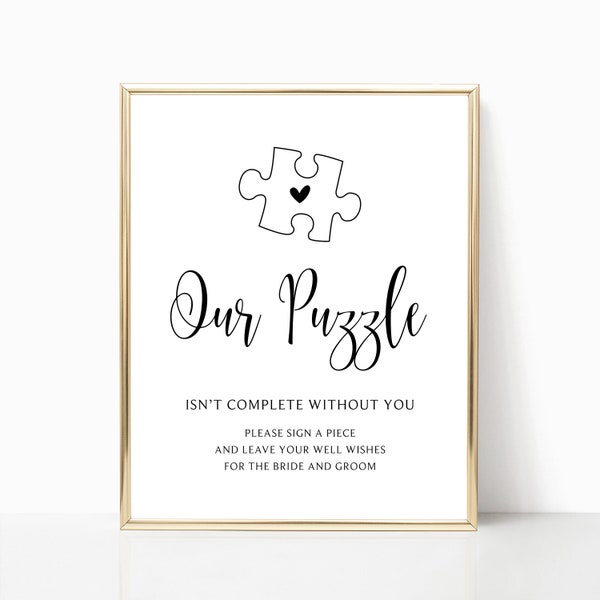 Please Sign a Puzzle - Etsy