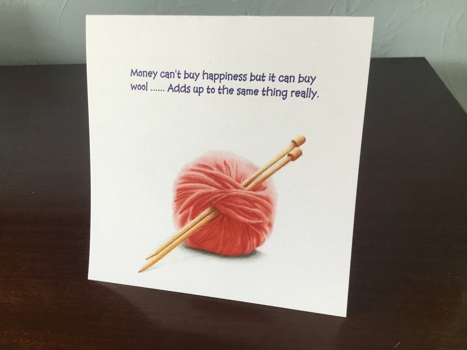 Knitting Birthday Card Card for Knitters Card for Mum Best - Etsy UK