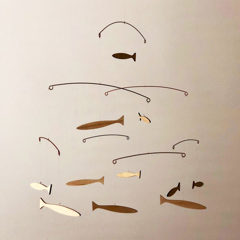 Wooden Fish Mobile - Etsy