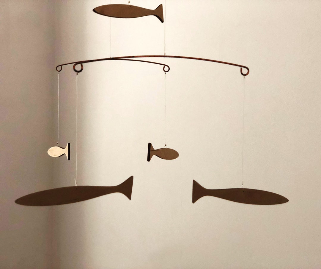 Wooden Fish Mobile - Etsy