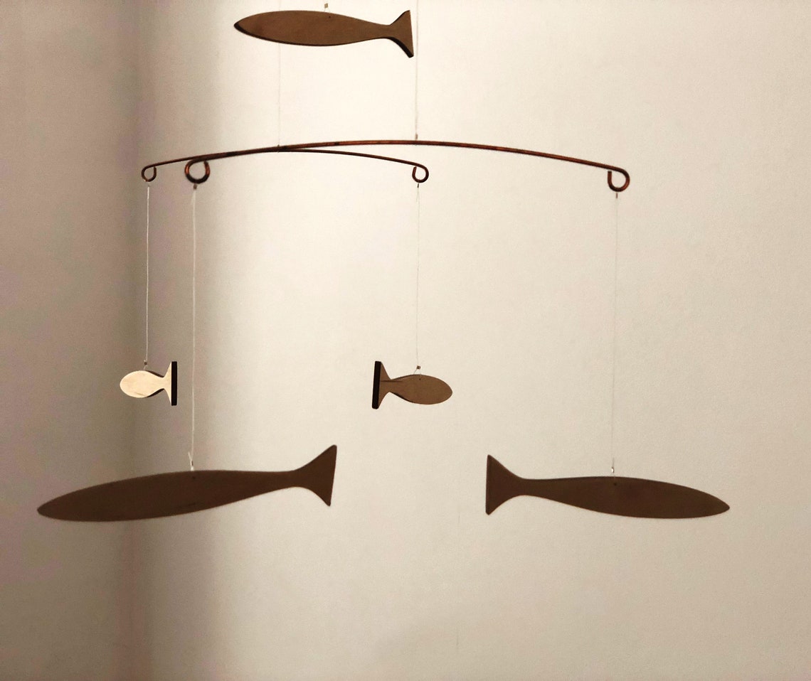 Wooden Fish Mobile - Etsy