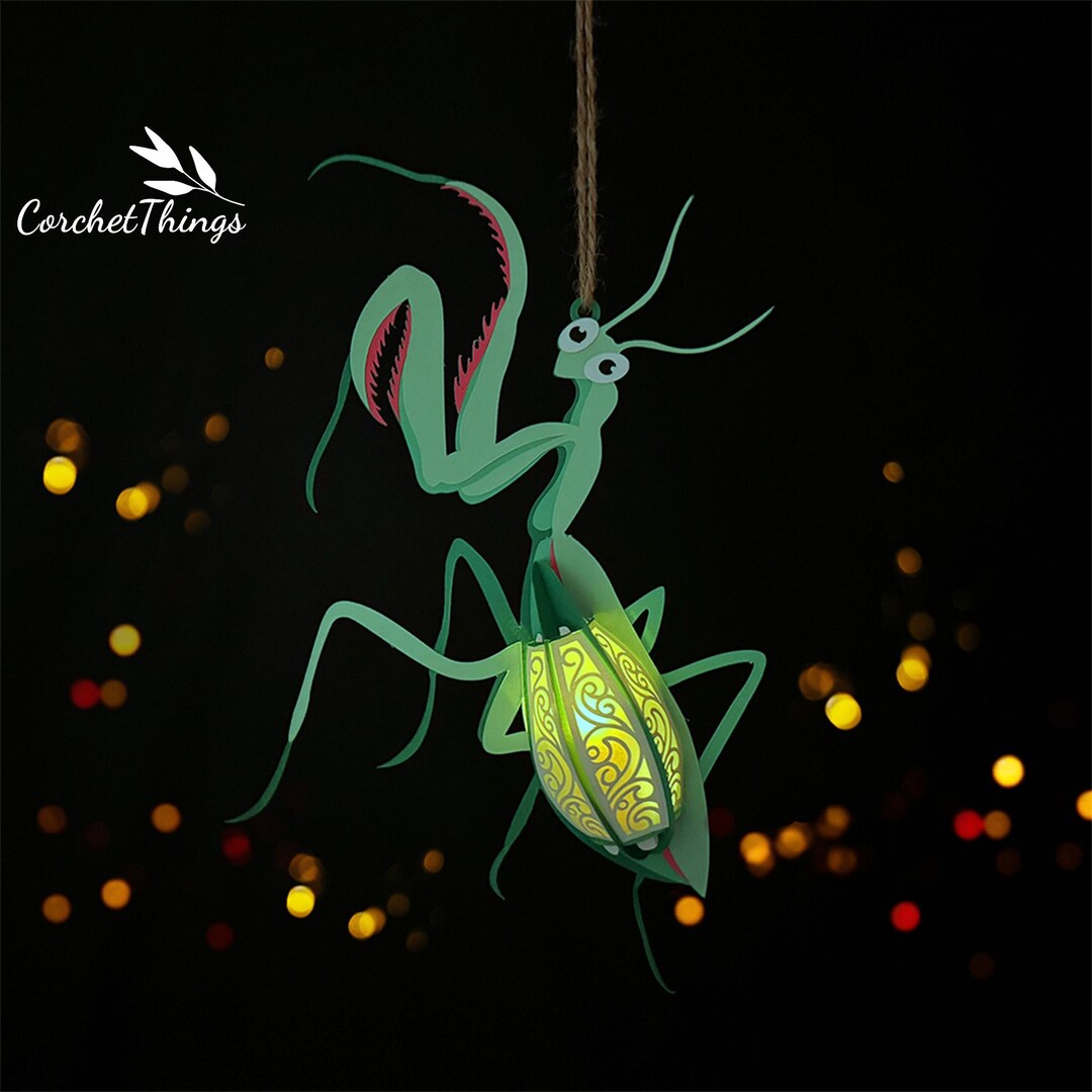 Mantis SVG, PDF, Studio Templates for You Creating Mantis Lantern for ...