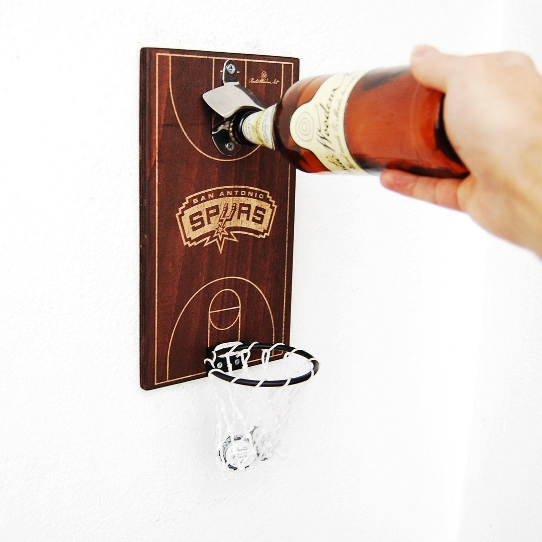 San Antonio Spurs Bottle Opener: Basketball Fan Gift, Man Cave Decor - Etsy