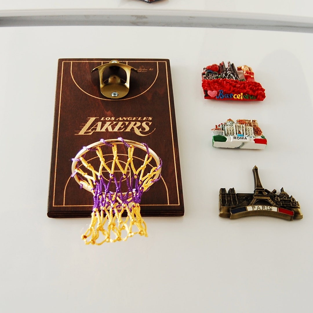 Los Angeles Lakers, Fridge Bottle Opener, Fridge Mount Bottle Opener ...