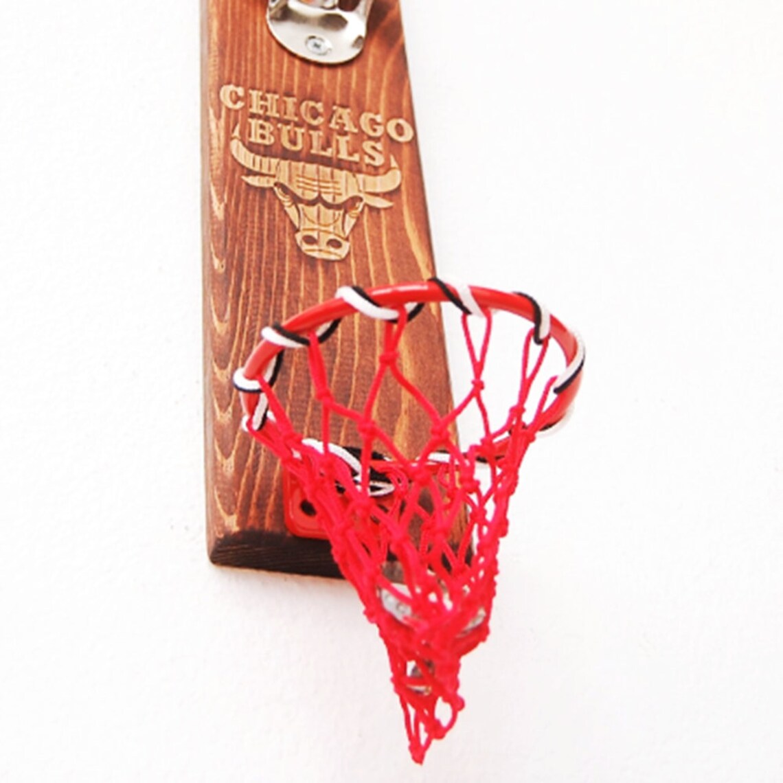 Chicago Bulls Chicago Wall mounted bottle opener cap | Etsy