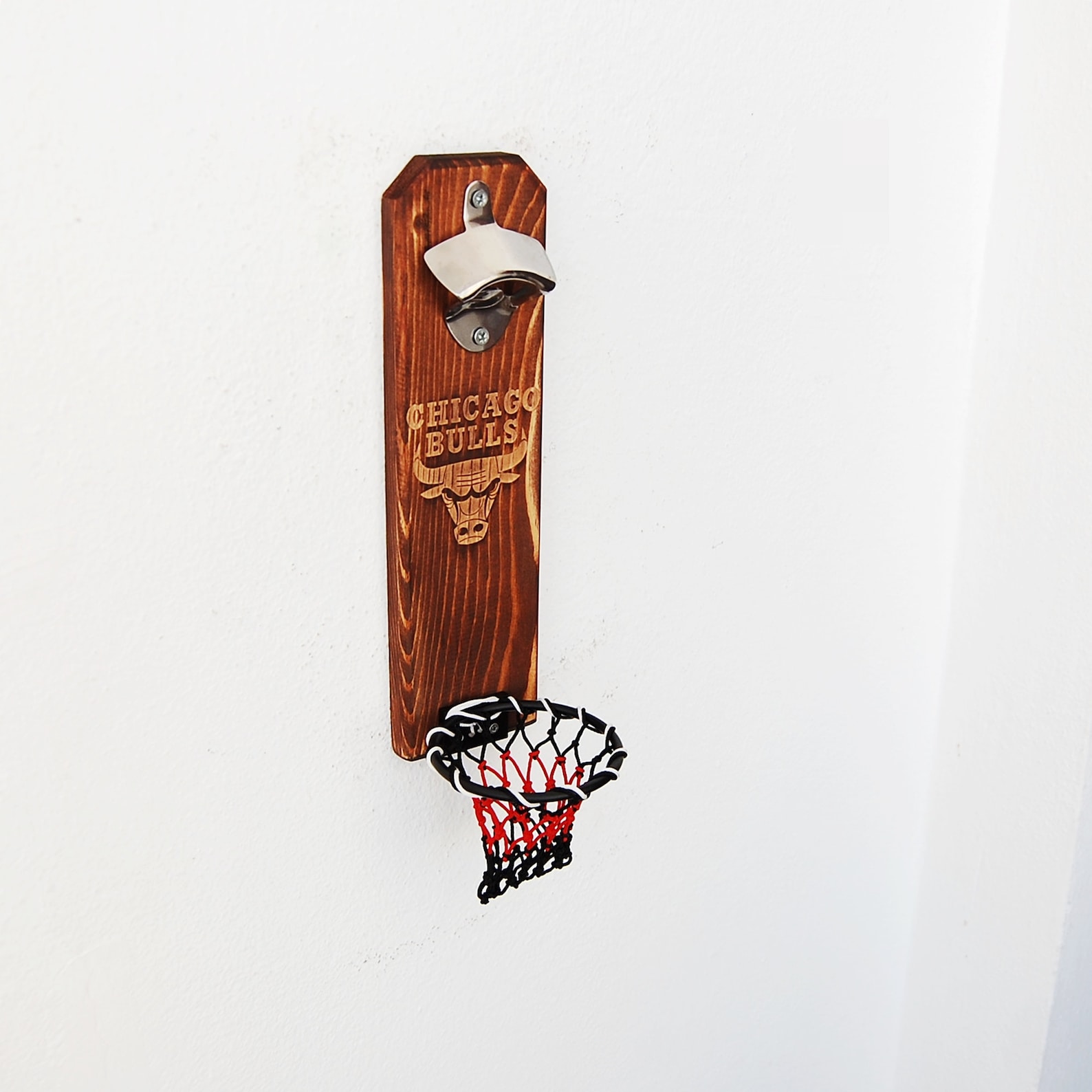 Chicago Bulls Chicago Wall Mounted Bottle Opener Basketball - Etsy