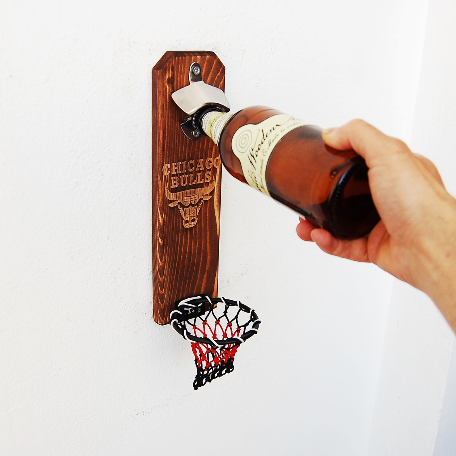 Chicago Bulls Chicago Wall Mounted Bottle Opener Basketball - Etsy