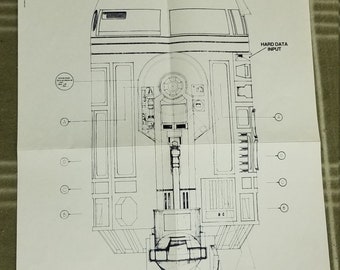 R2d2 blueprint | Etsy
