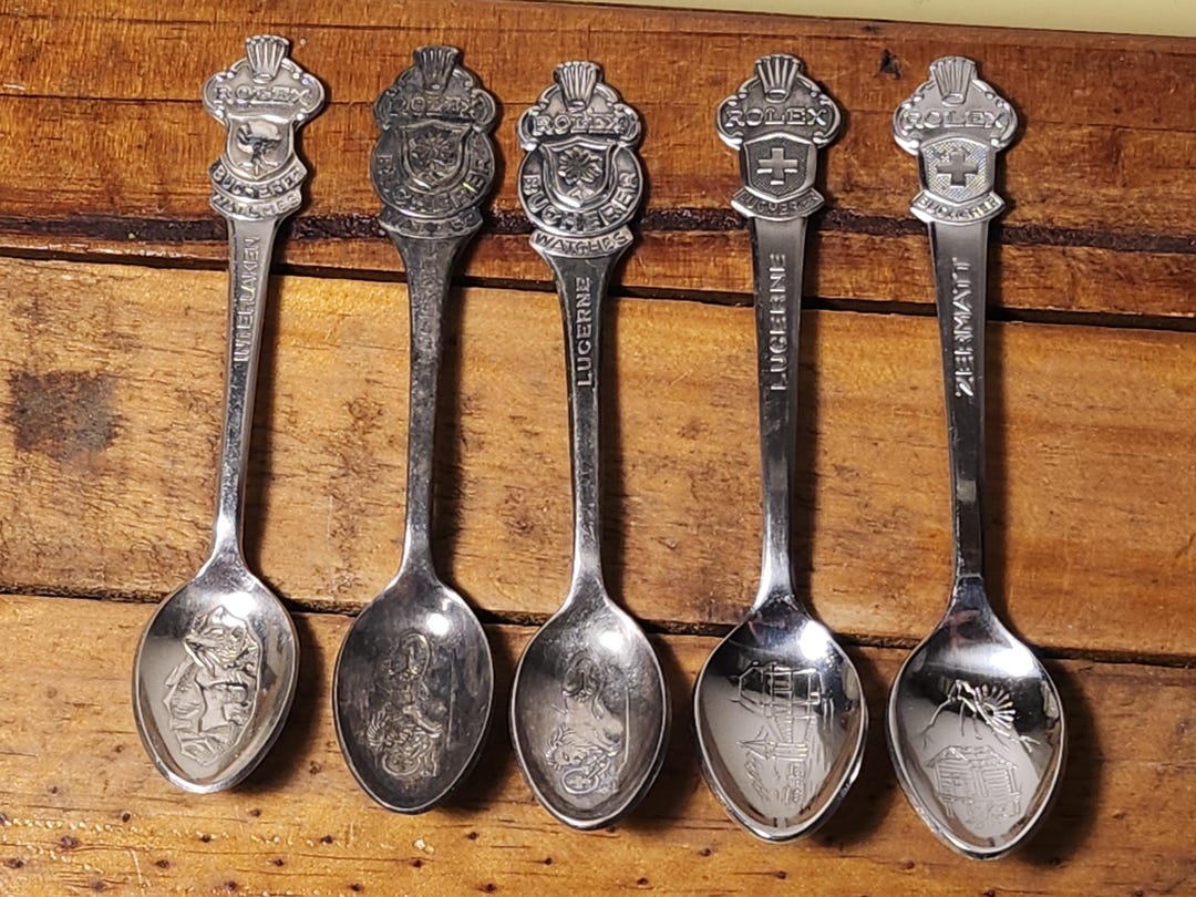 Vintage ROLEX Souvenir Spoons. - Etsy