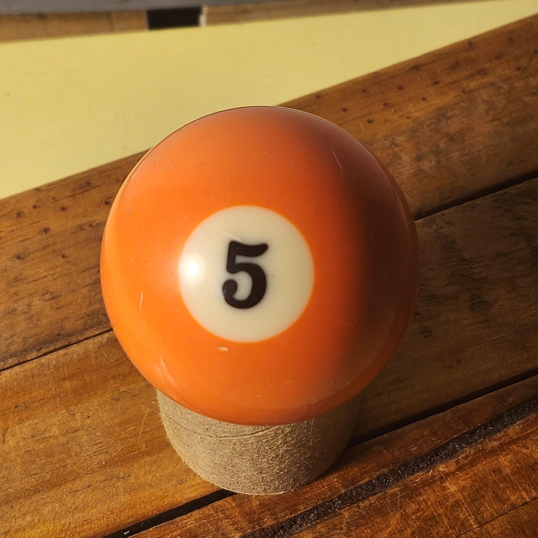 Vintage Billiards Pool 5 FIVE Ball. Cool Piece! - Etsy