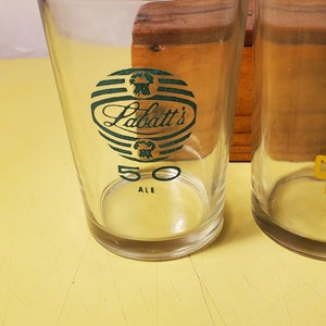 Set of 4 Vintage Beer Glasses. Labatt IPA. Labatt 50. Pilsner. - Etsy