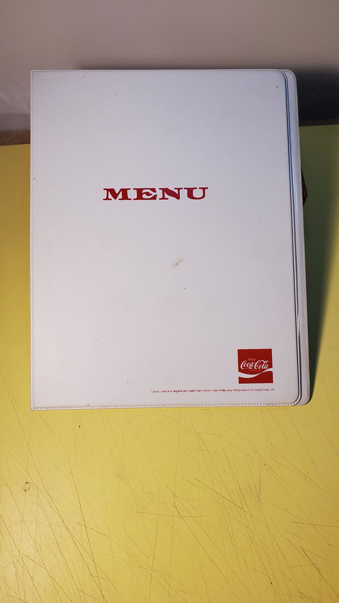 Rare Coca Cola Vinyl Menu Holder - Etsy