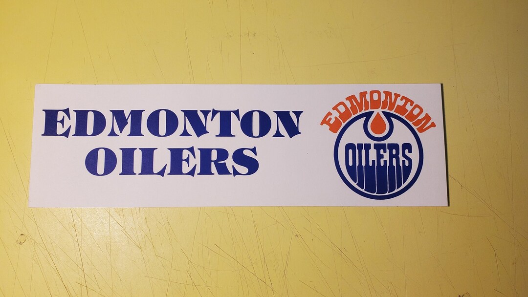 Vintage 1980s Edmonton Oilers Bumper Sticker - Etsy