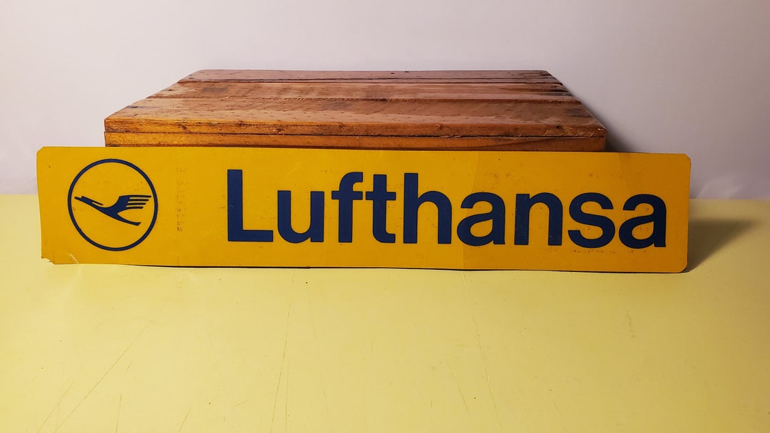 Vintage LUFTHANSA Bumper Sticker Decal Luggage. - Etsy