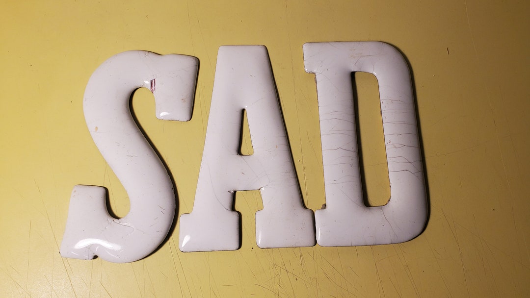 Vintage Lots of 3 Porcelain Sign Letters - Etsy