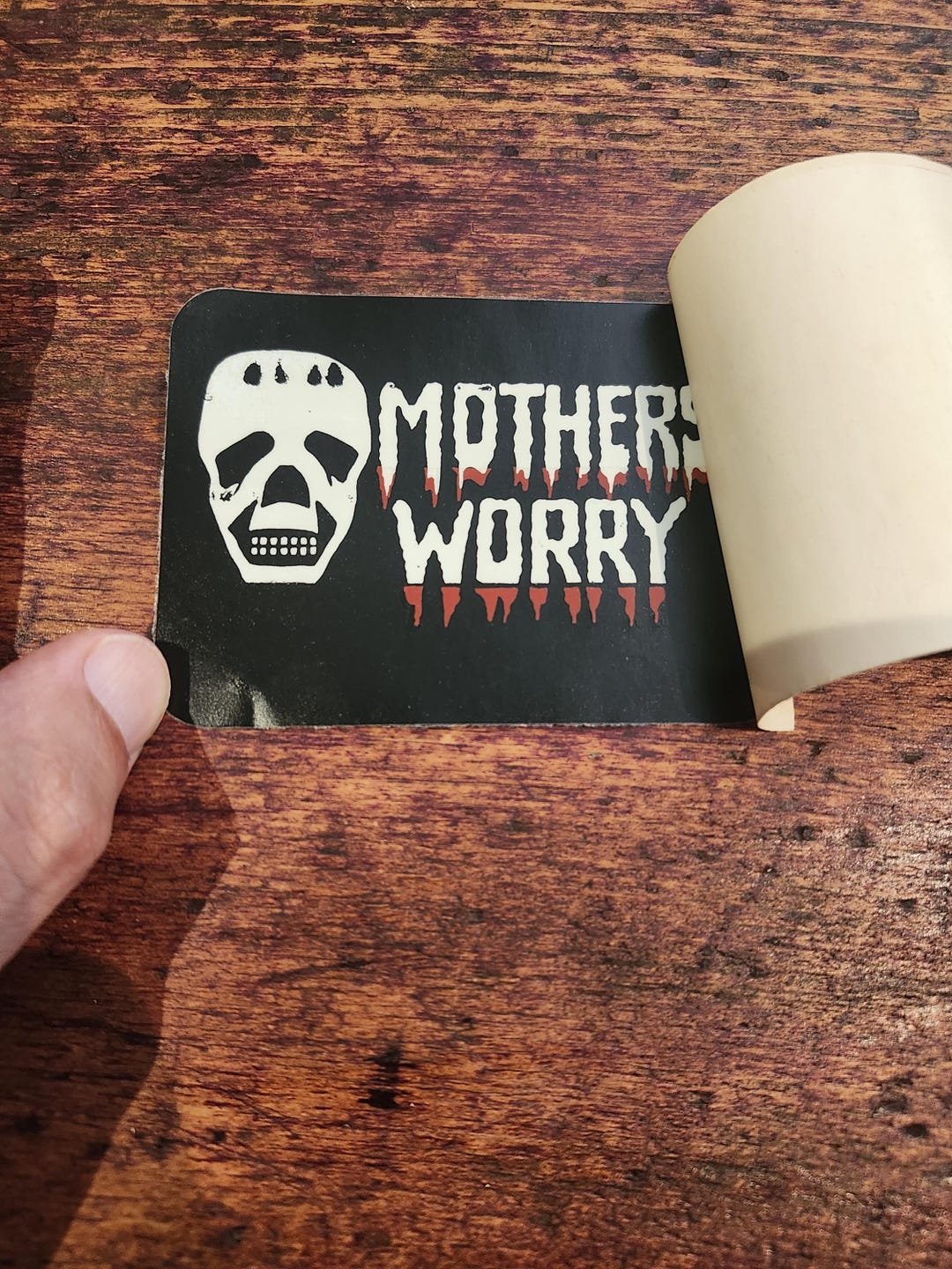 Rare Vintage Mother's Worry Skull & Crossbones Window Sticker Decal - Etsy