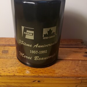 Vintage Fram Oil Filter Coin Bank 35th Anniversary Canadian Tire - Etsy ...