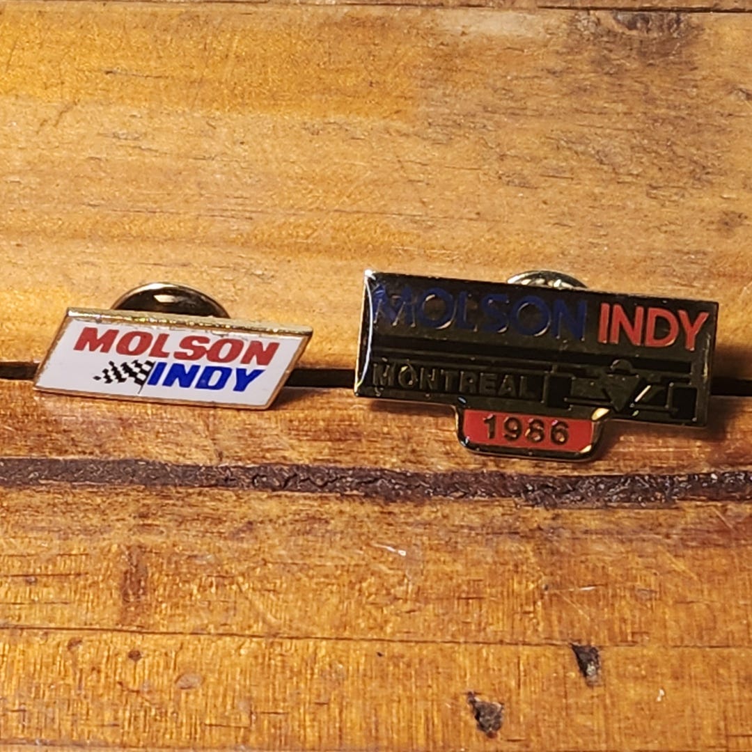 2 Vintage Molson Indy Lapel Pins - Etsy