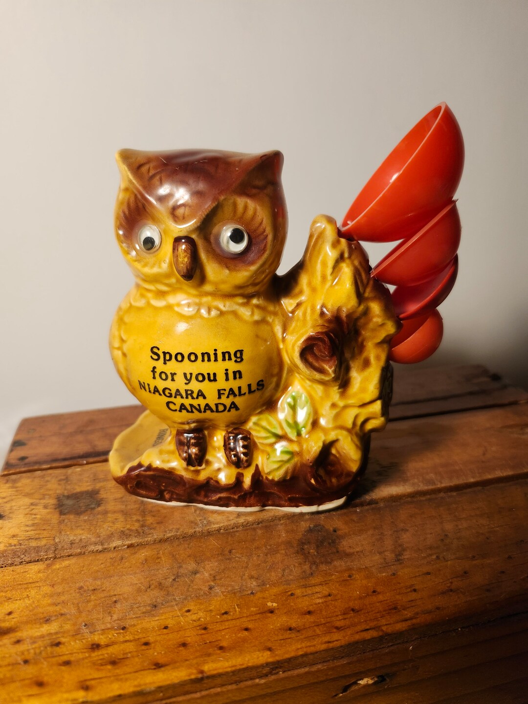 Vtg Owl Measuring Spoons/rings Holder. Souvenir of Niagara Falls. - Etsy