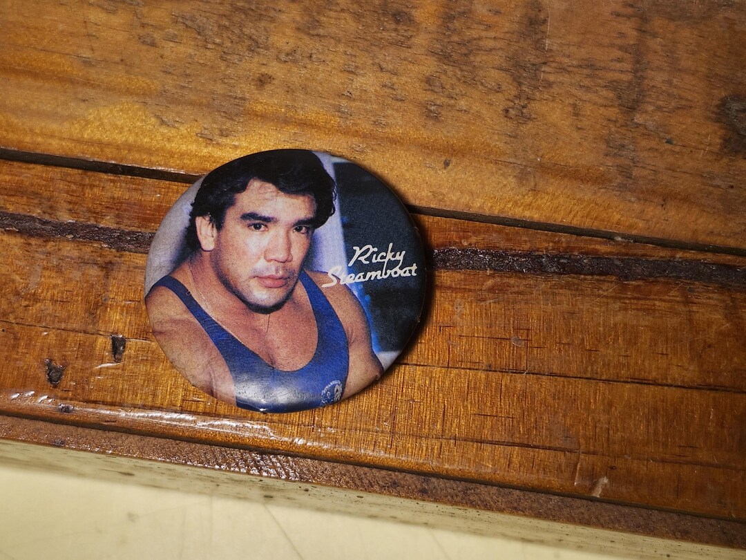 Vintage Ricky 'the Dragon' Steamboat WWF Wrestling Pin - Etsy