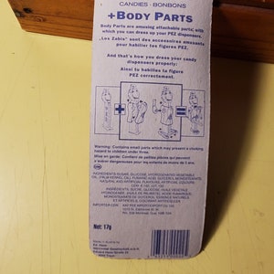 NIP Vintage Body Parts Pez 1990s - Etsy