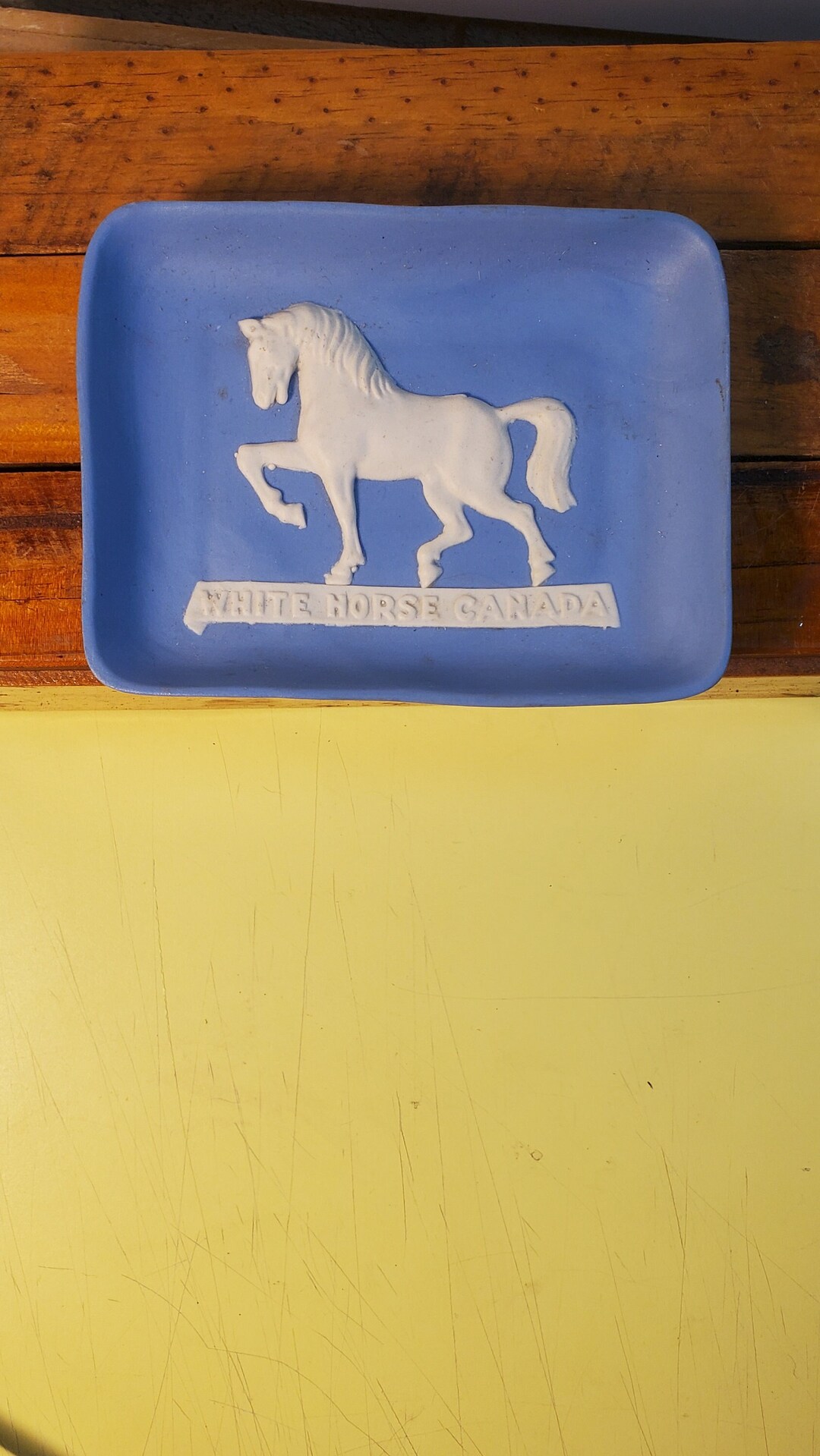 Rare Vintage Pin Dish. Advertising. White Horse Ale. Beer. Canada Art ...