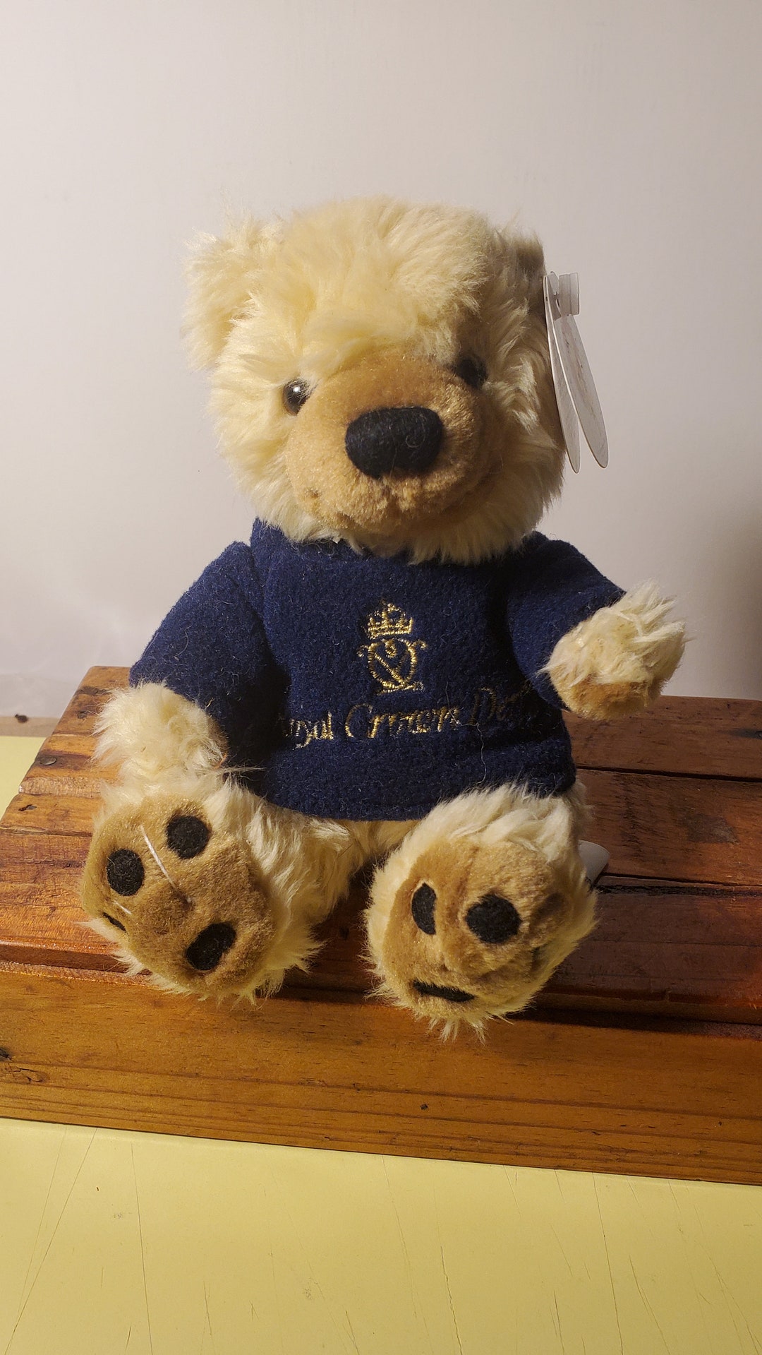 Royal Crown Derby Plush Advertising Bear - Etsy