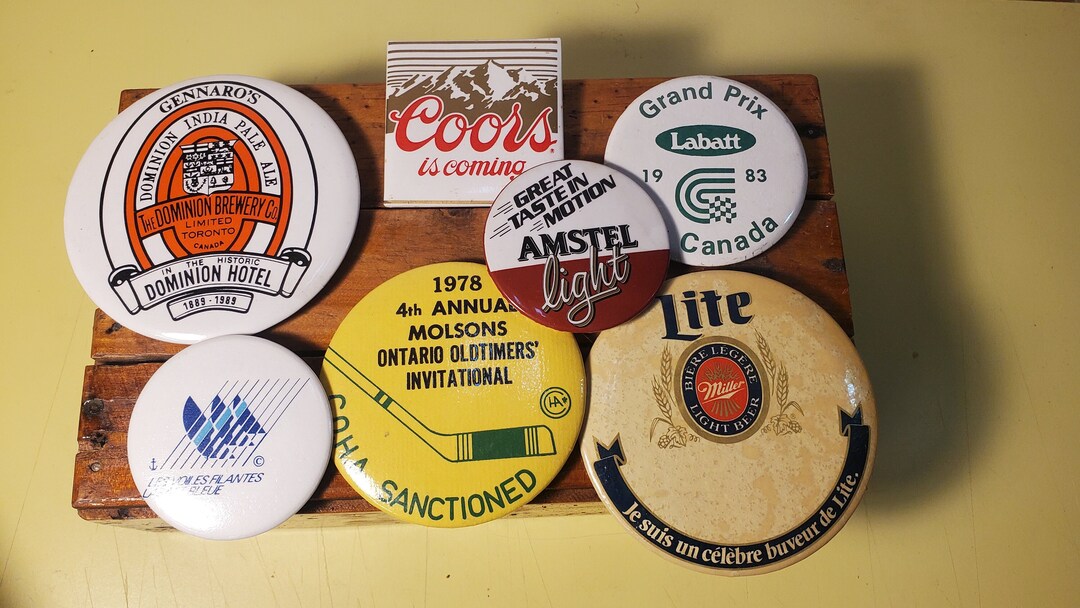 1970s/80s Vintage Lot of Beer Pins/buttons - Etsy