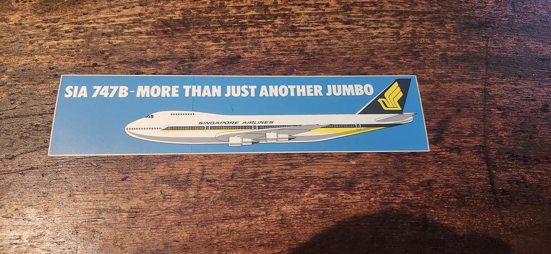 Vintage SIA Singapore Airlines Decal. Sticker. Bumper. Luggage. - Etsy