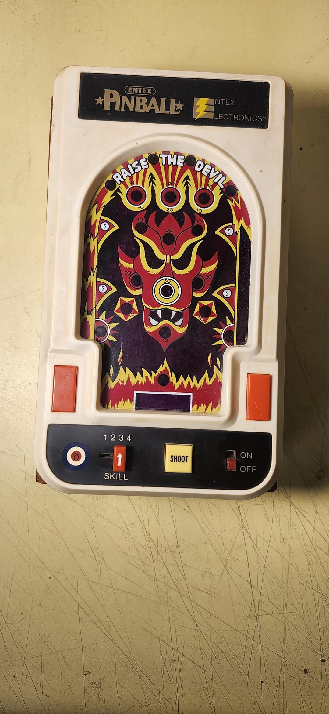Vintage ENTEX Raise the Devil Pinball Handheld Game RARE WORKS - Etsy