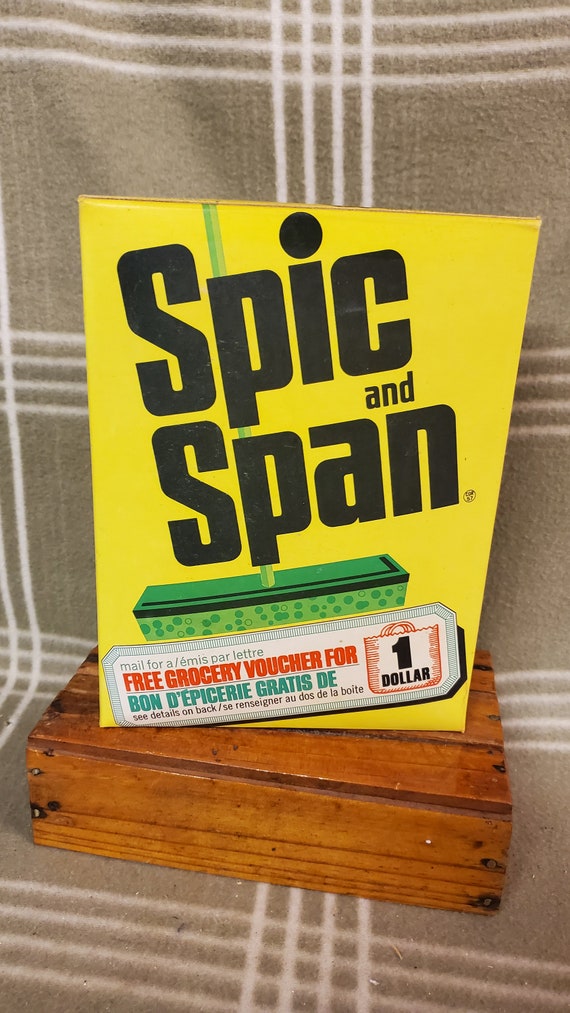1970s Vintage Unopened Spic and Span Cleaner Box - Etsy