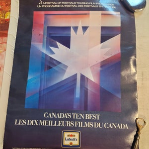 Vintage Labatt Blue Jays Toronto Film Festival Poster 23"x35". Double ...