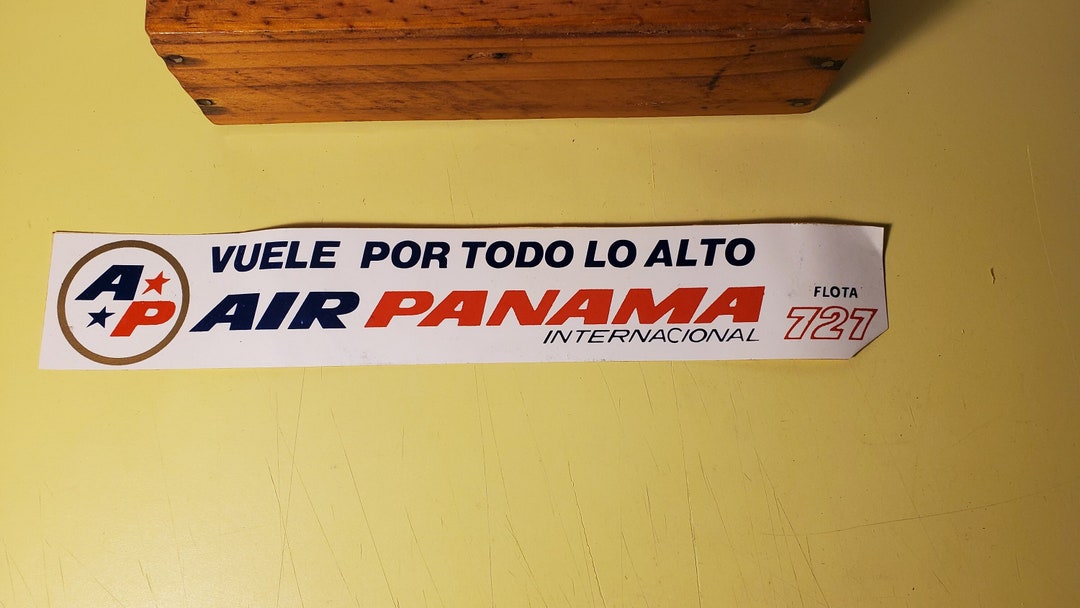Vintage AIR PANAMA Bumper Sticker Decal Luggage. - Etsy UK