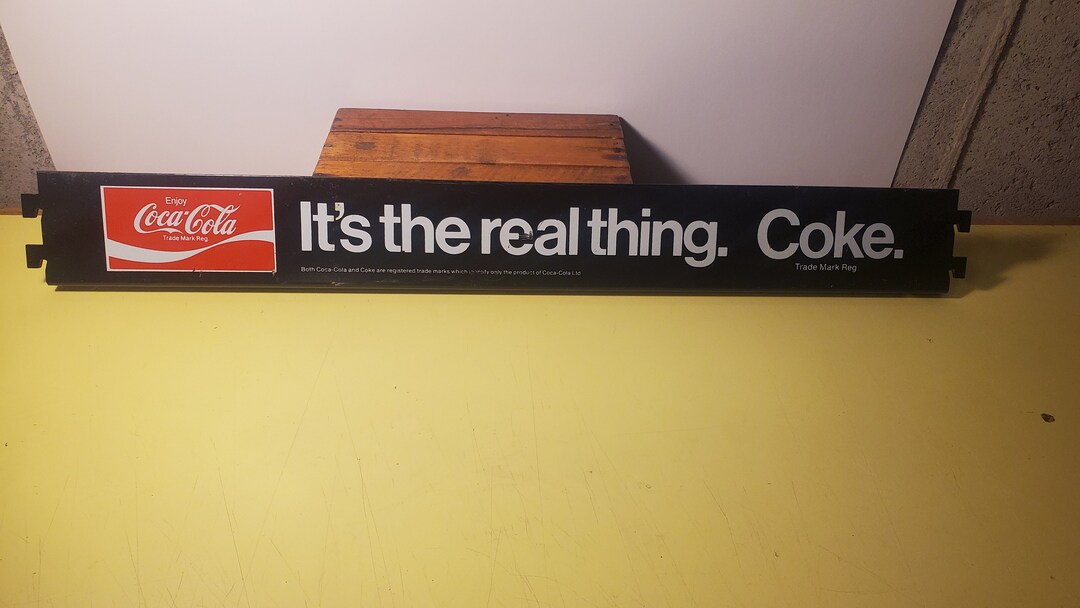 Awesome Vintage Coca Cola Push Bar Plate/rack Plate. Advertising Sign ...