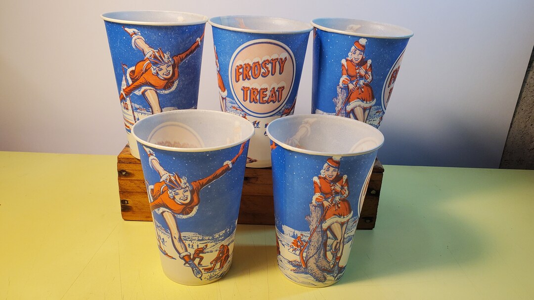 Vintage NOS Dixie Frosty Treat Cup Ice Cream Milkshakes Circa 1960s ...