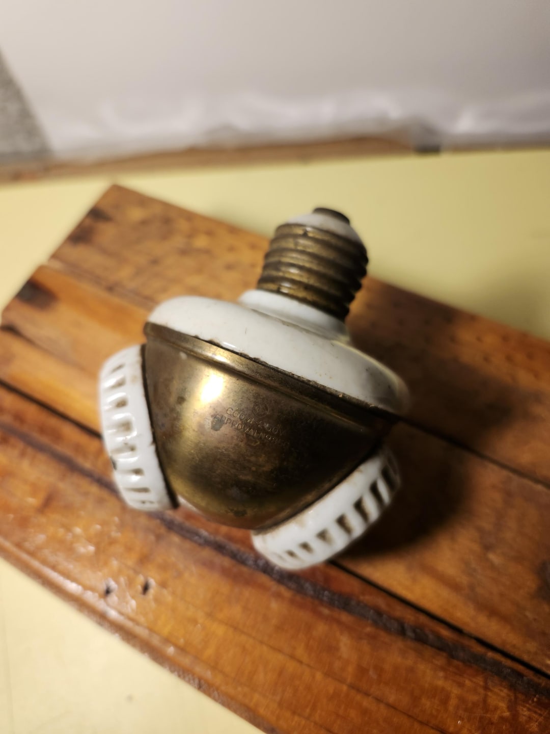 Antique Porcelain & Brass Double Light Socket-works! - Etsy