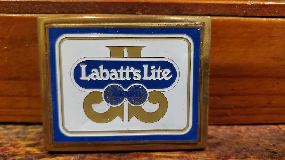Vintage Labatt's Lite Beer Belt Buckle. Brass. - Etsy
