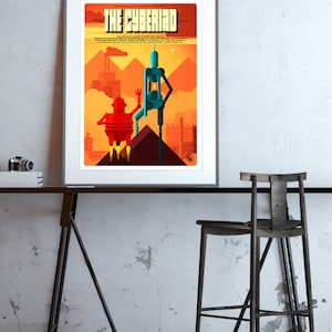 The Cyberiad Poster stanislaw Lem Retro-futuristic Wall Art Cosmic ...
