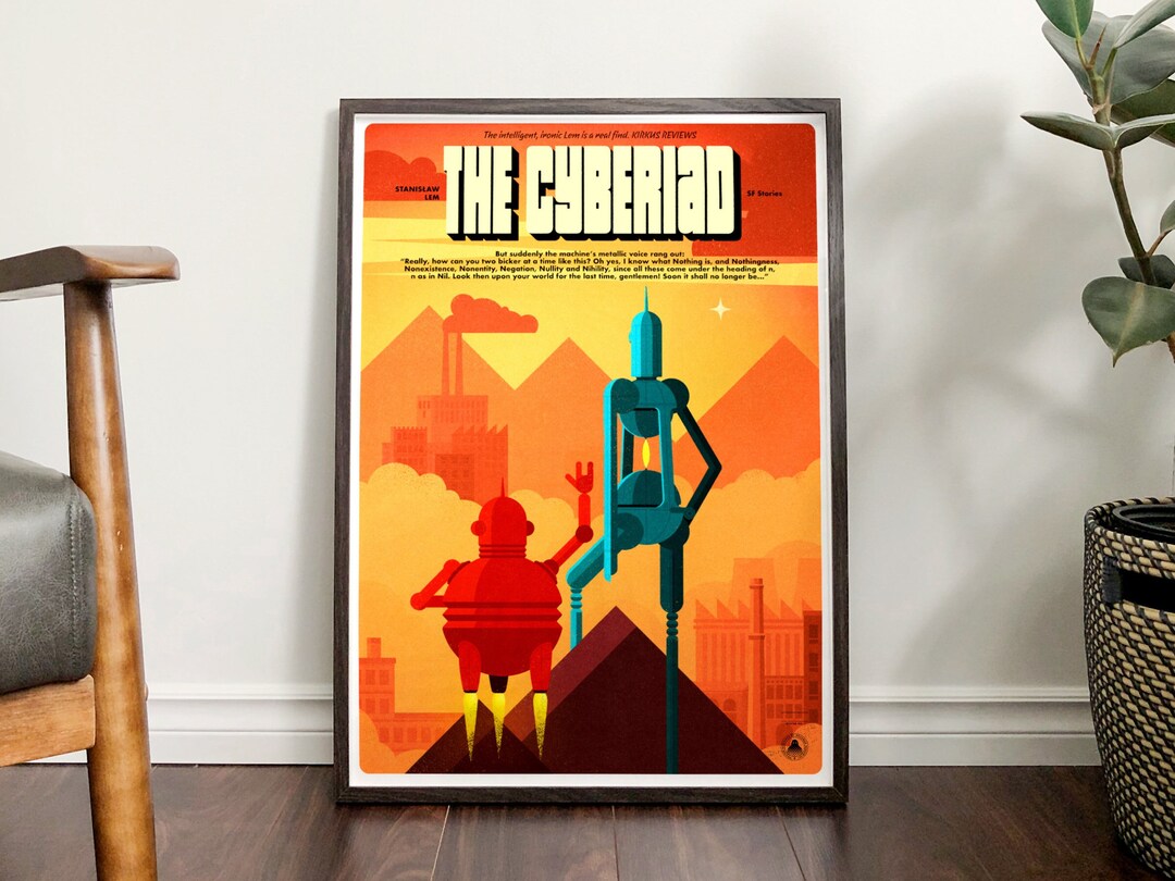 The Cyberiad Poster stanislaw Lem Retro-futuristic Wall Art Cosmic ...