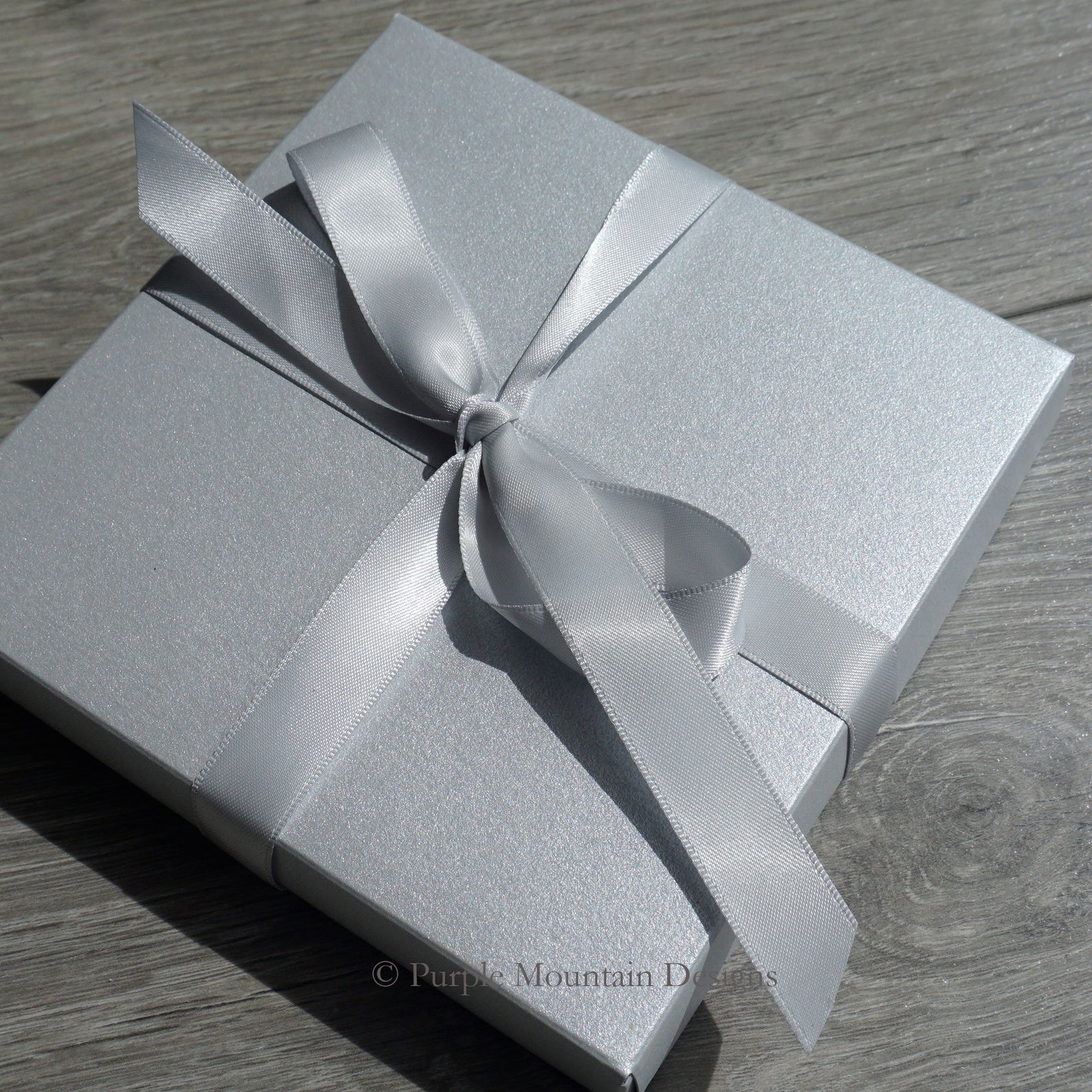 Handmade Silver Wedding Anniversary Card, Boxed Personalised 25th ...