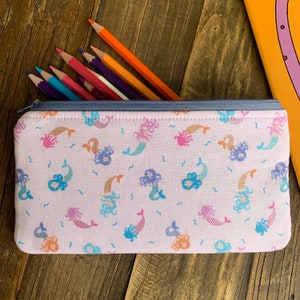 Personalised Mermaid Pencil Case Handmade Back to School Zip Pouch ...
