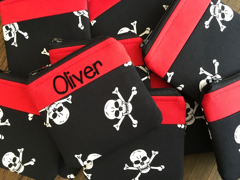 Handmade Fabric Personalised Pirate Coin Purse Pouch Wallet for ...