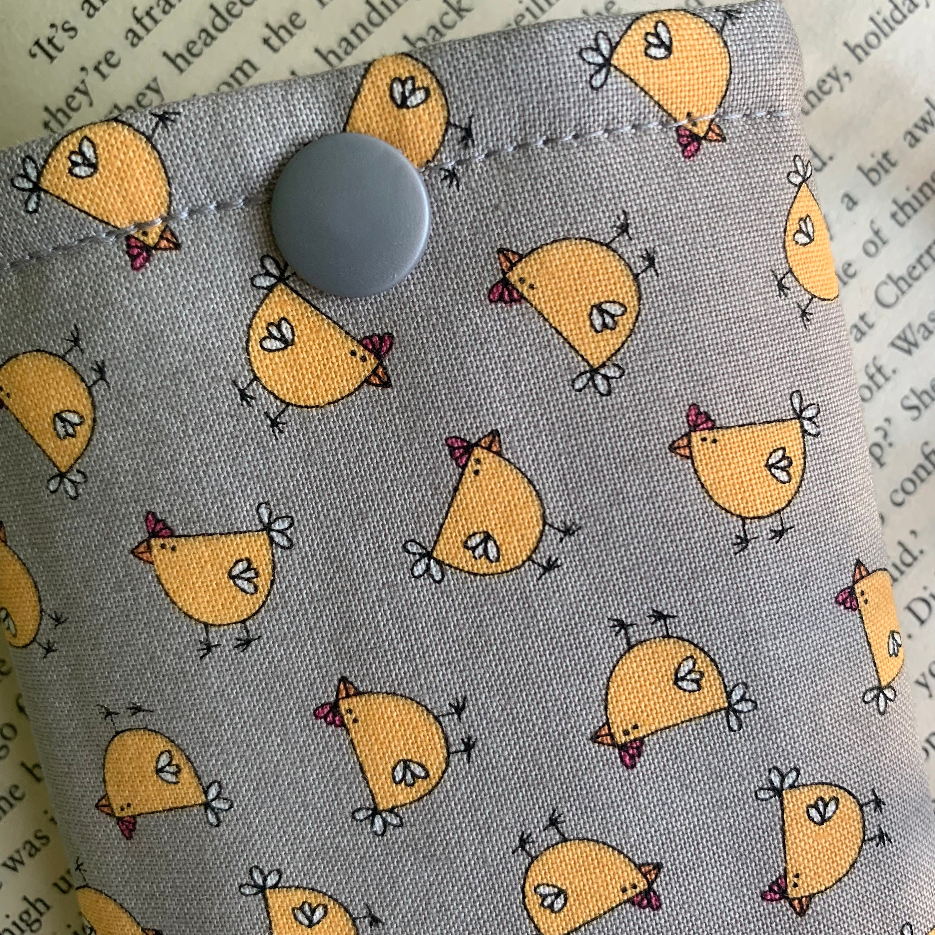 Handmade Chicken Fabric Glasses Case Handcrafted Bird Spectacles Snap ...