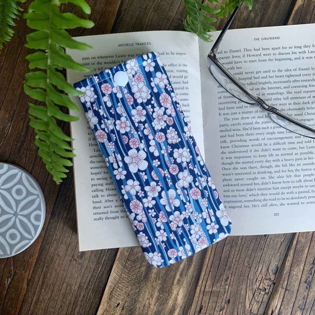 Liberty of London Waterfall Blue Floral Fabric Glasses Case Flower ...
